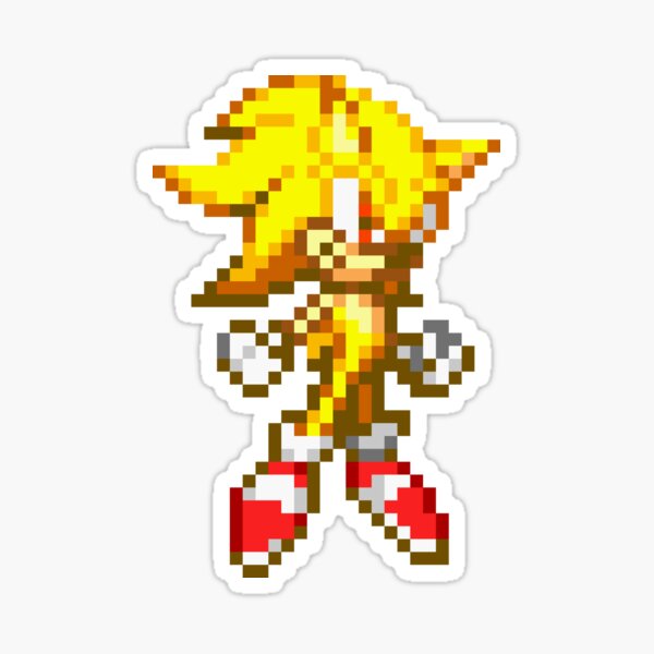"Super Sonic" Sticker for Sale by SpriteGuy95 | Redbubble