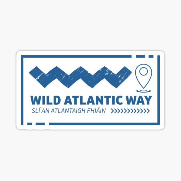 "The wild Atlantic way." Sticker for Sale by Dalway | Redbubble