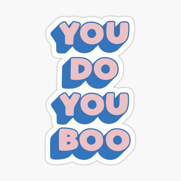 "You Do You Boo inspirational typography design by The Motivated Type ...