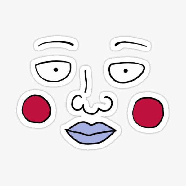 "Dimple face (Mob Psycho 100)" Sticker for Sale by SketchPed | Redbubble