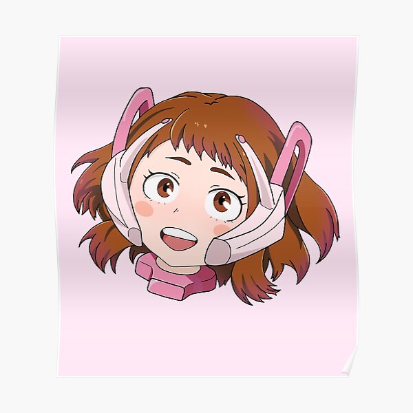 "cute ochako" Poster for Sale by cup-of-jojo | Redbubble