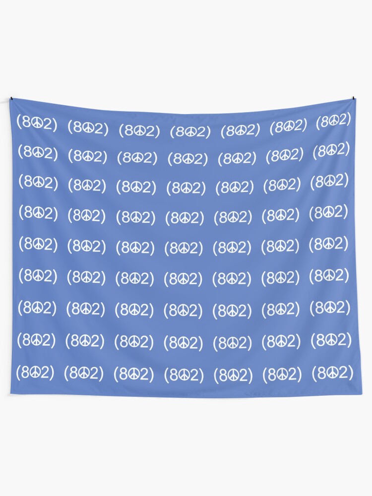 "802 Vermont Peace Area Code " Tapestry by alittlebluesky | Redbubble