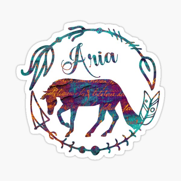 "Aria Turquoise Western Horse" Sticker for Sale by circus-unicorn ...