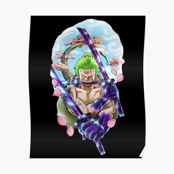 "Roronoa Zoro" Poster for Sale by Mastredesign | Redbubble
