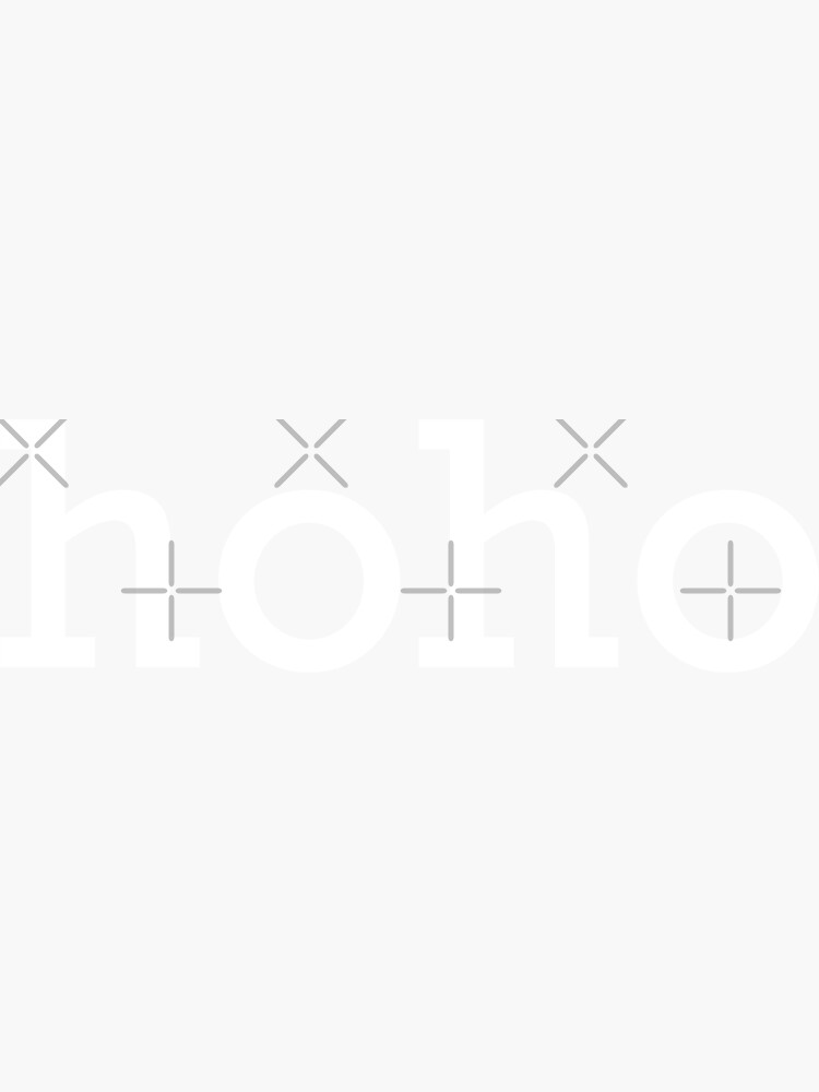 "Hoho Christmas " Sticker for Sale by Robin-m-willems | Redbubble