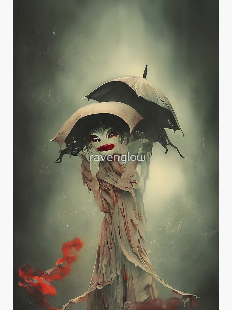"Kasa Obake, Japanese umbrella ghost" Poster for Sale by ravenglow ...