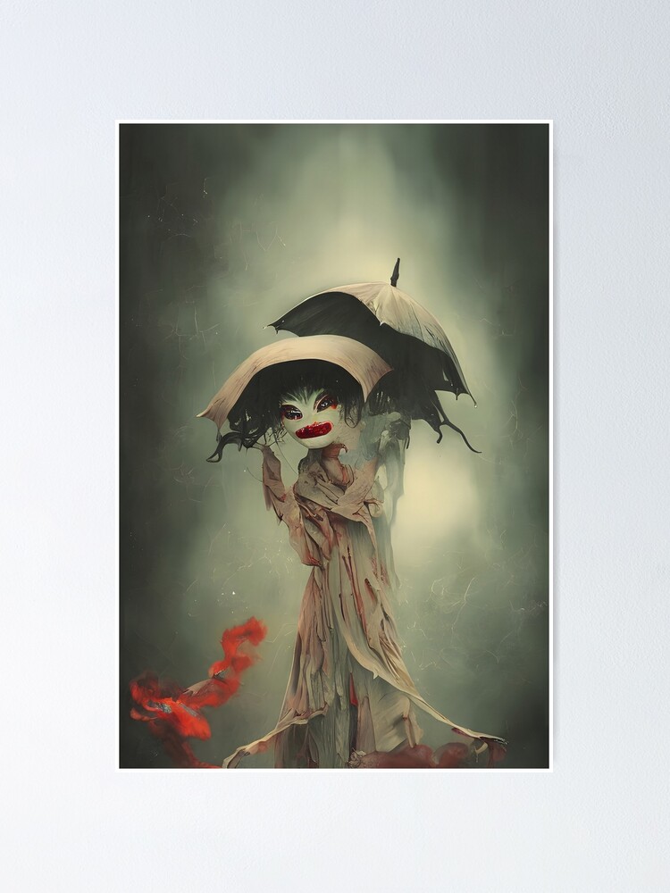 "Kasa Obake, Japanese umbrella ghost" Poster for Sale by ravenglow ...