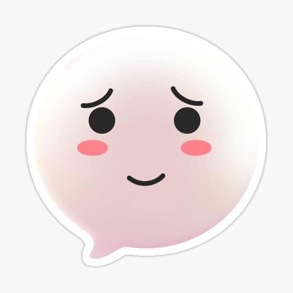 "Pink face " Sticker for Sale by goldenlolly1 | Redbubble