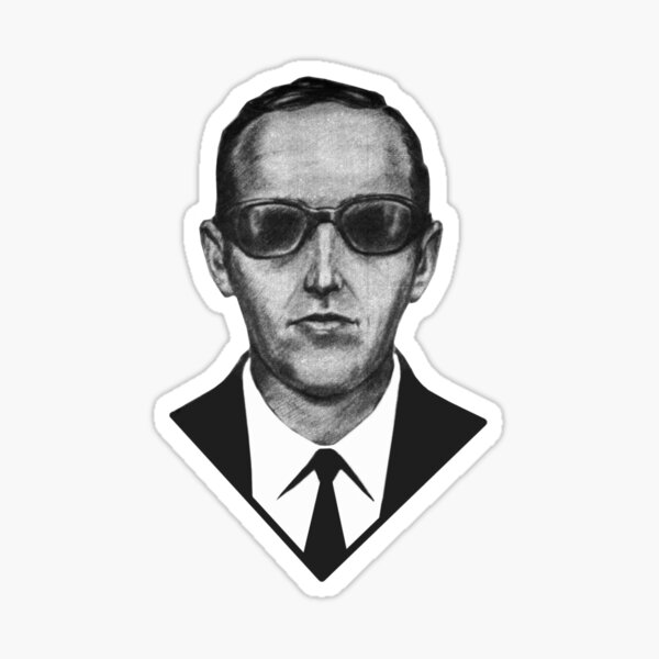 "D.B Cooper Sketch " Sticker for Sale by inb4 | Redbubble