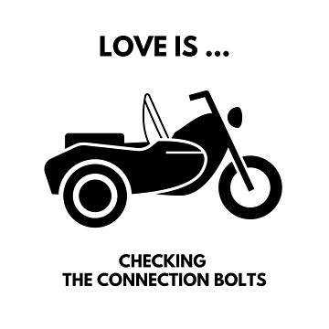 "SIdecar Love is... design." Sticker for Sale by MayaAndNora | Redbubble