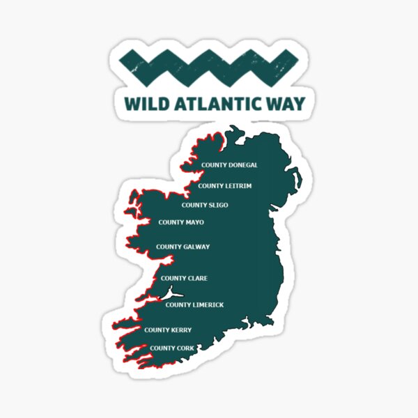 "The wild Atlantic way ,..2" Sticker for Sale by Dalway | Redbubble