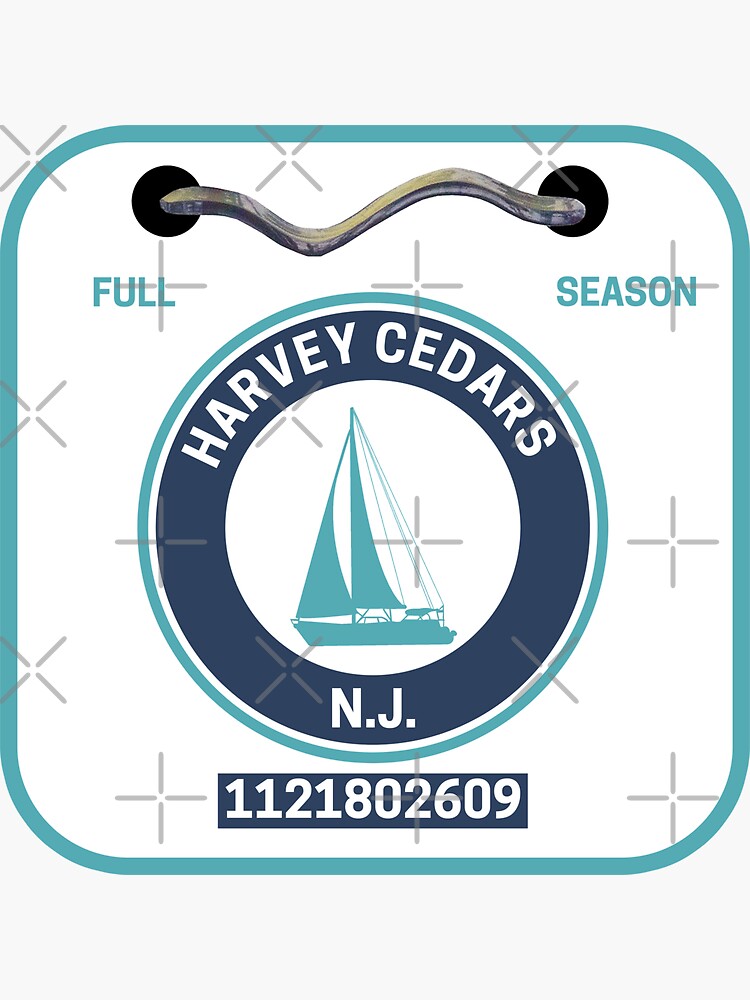 "Harvey Cedars New Jersey Beach Badge" Sticker for Sale by fearcity ...