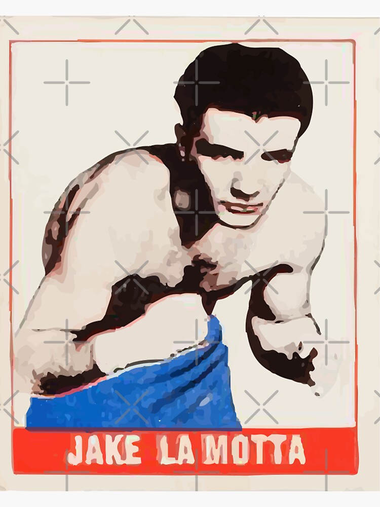 "old school boxing JAKE LA MOTTA" Sticker for Sale by PavlovA982 ...