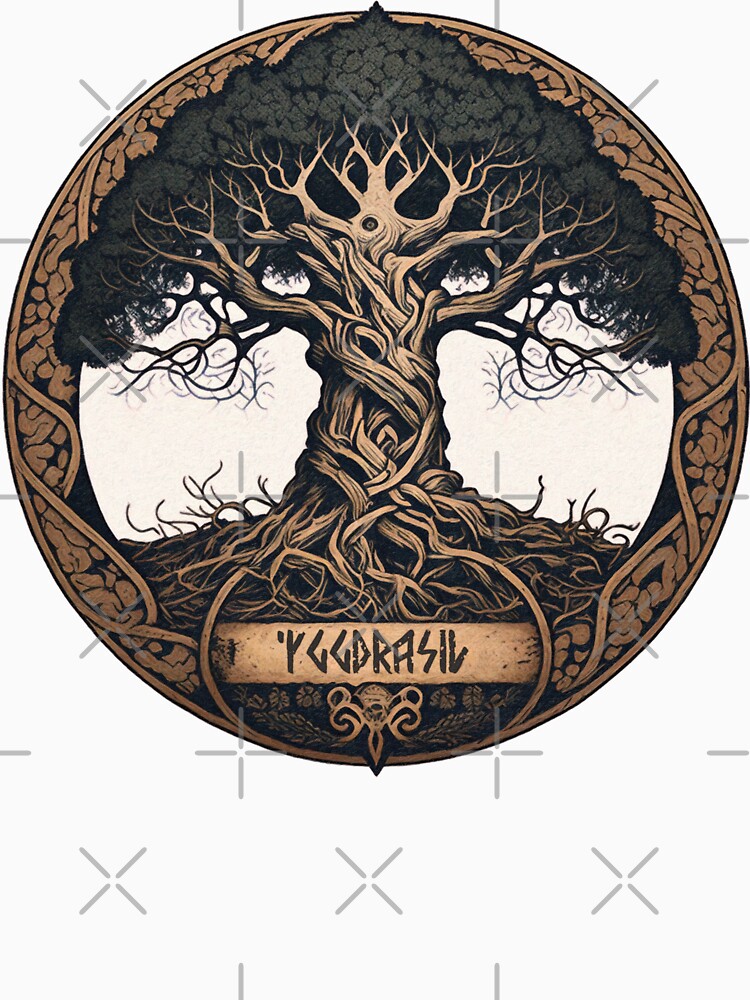 "Norse Mythology Yggdrasil the World Tree" T-shirt for Sale by ...