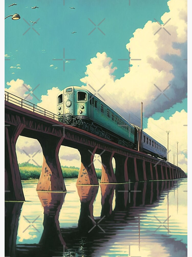 "Retro Anime Style Old Japanese Train" Sticker for Sale by KaPrints ...