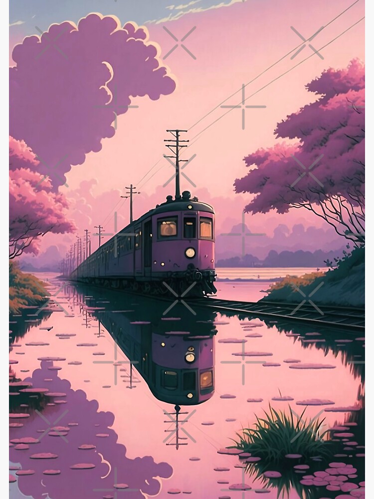 "Retro Anime Style Old Japanese Train" Sticker for Sale by KaPrints ...