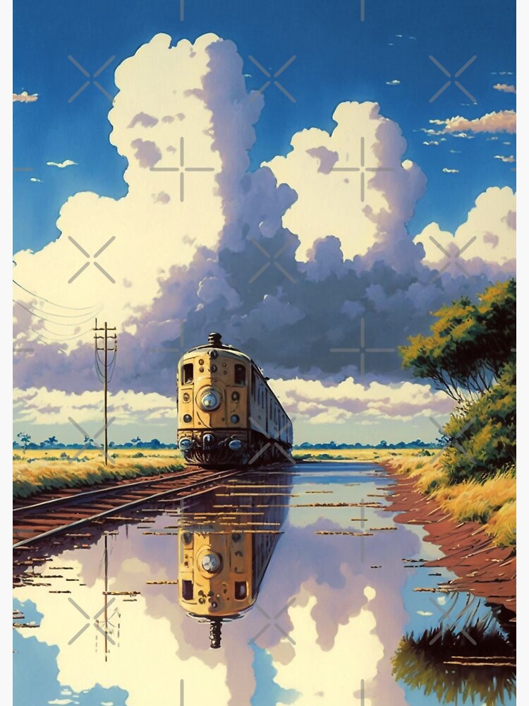 "Retro Anime Style Old Japanese Train" Sticker for Sale by KaPrints ...
