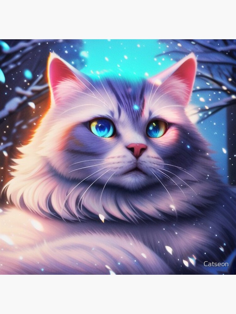 "Meowy Christmas | Merry Christmas cat" Sticker for Sale by Catseon ...