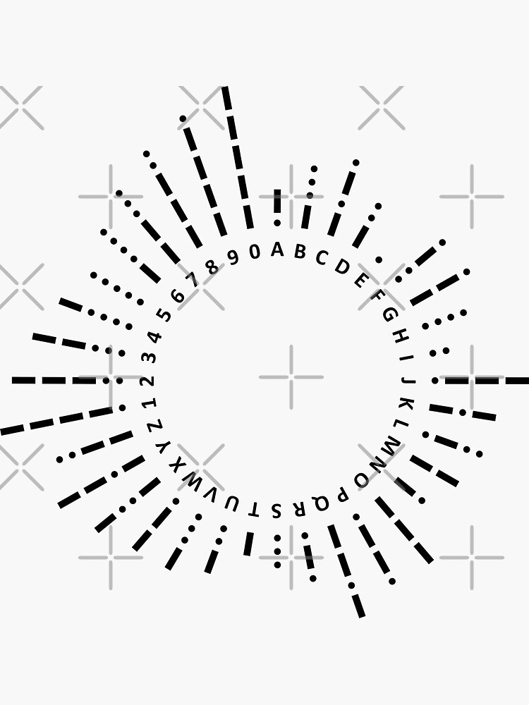 "International Morse Code Alphabet" Sticker for Sale by AnnSign | Redbubble