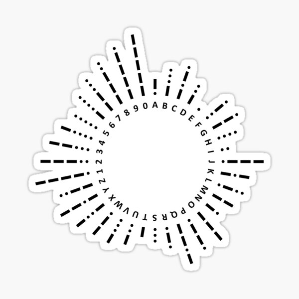 "International Morse Code Alphabet" Sticker for Sale by AnnSign | Redbubble