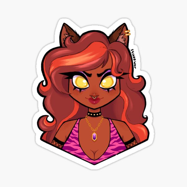 "Clawdeen Slay" Sticker for Sale by Badeleine | Redbubble