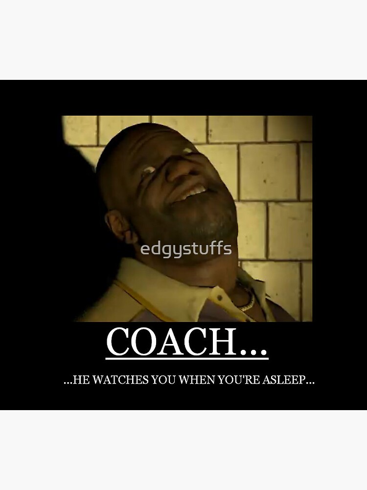 "Left 4 dead coach" Sticker for Sale by edgystuffs | Redbubble
