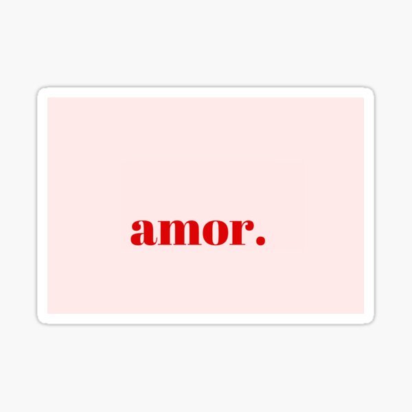"amor love pink aesthetics" Sticker for Sale by malacanovak | Redbubble
