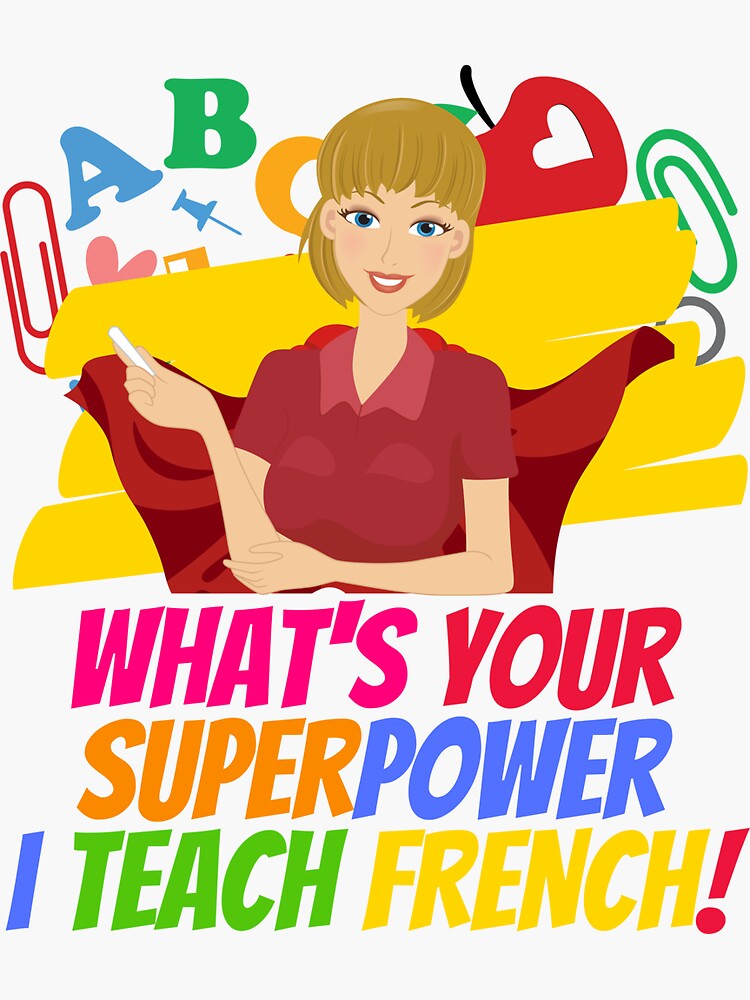 "Best French Teacher Appreciation Gift " Sticker for Sale by ...