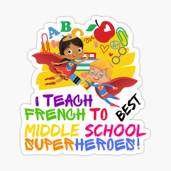 "Best French Teacher Appreciation Gift " Sticker for Sale by ...
