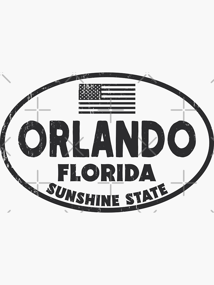 "Orlando Florida Sunshine State" Sticker for Sale by TonySpencer ...