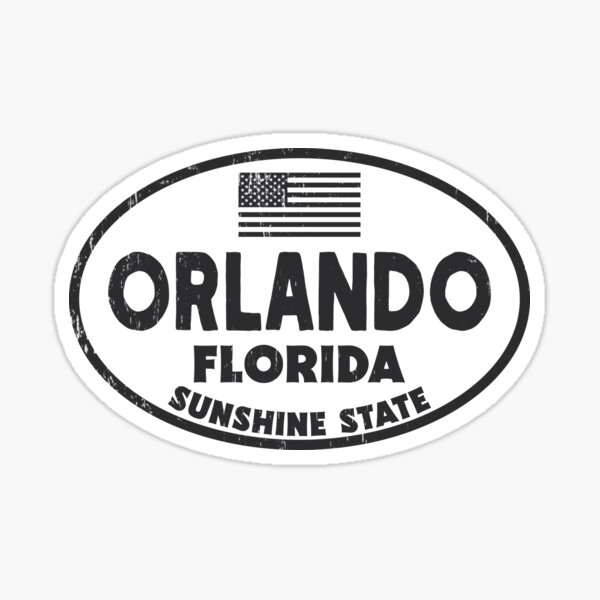 "Orlando Florida Sunshine State" Sticker for Sale by TonySpencer ...