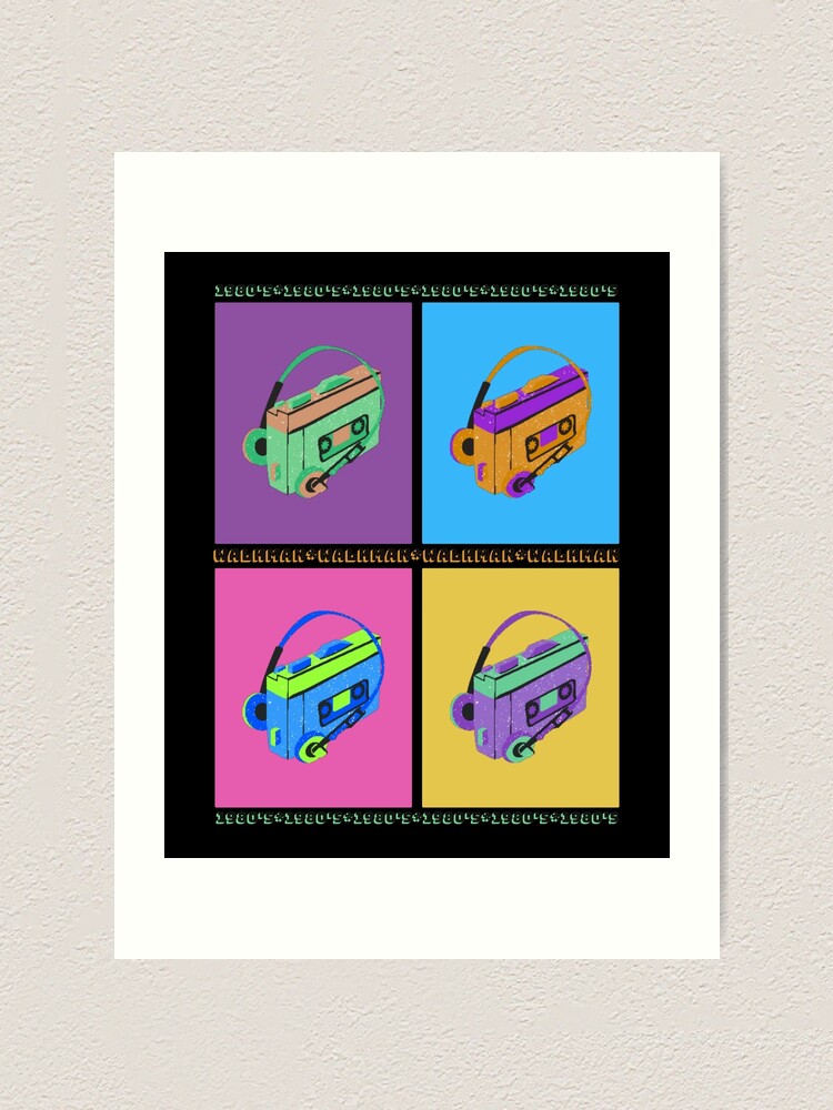 "Walkman, 80's music player,vintage vibe, classic 80's colour palette ...
