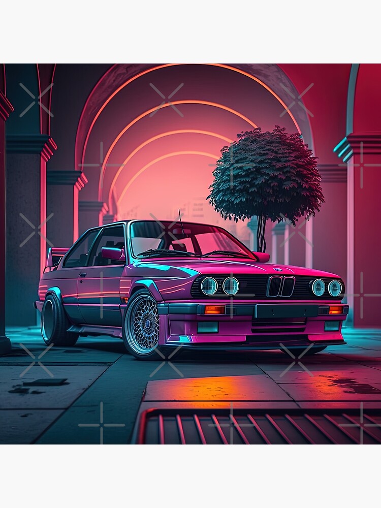 "Retrowave Synthwave Sport Car E30" Poster for Sale by TortoPlus ...