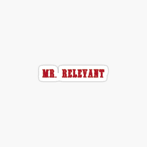 "Mr. Relevant Brock Purdy SF 49ers quarterback" Sticker for Sale by ...