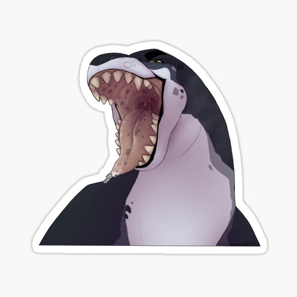 "Seal Surge Maw " Sticker for Sale by Lycanmaw | Redbubble