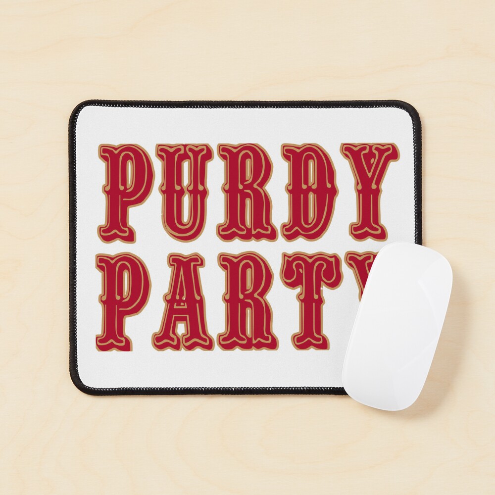 "Purdy Party Brock Purdy SF 49ers quarterback" Sticker for Sale by ...