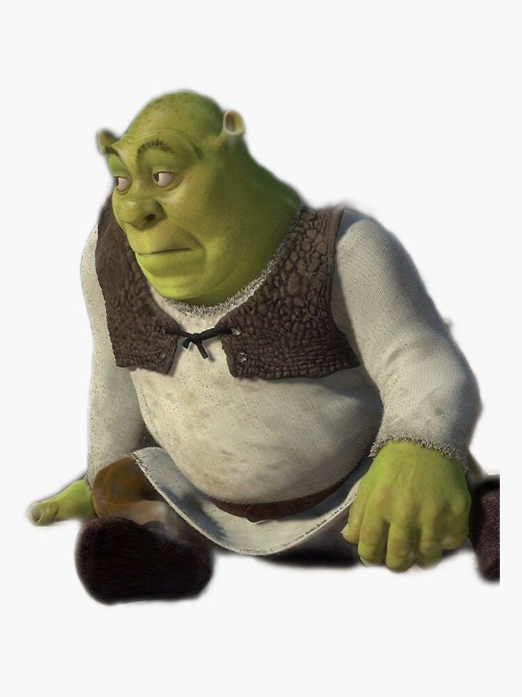 "Shrek" Sticker for Sale by LivChrisDesigns | Redbubble