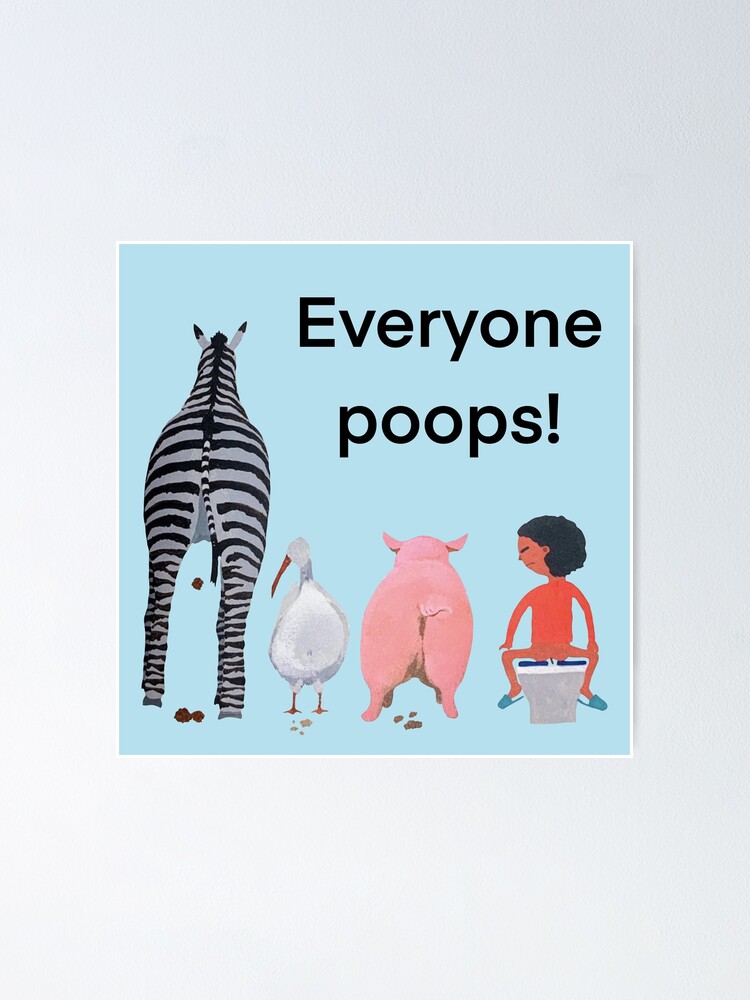 "Everyone poops book classic illustration " Poster for Sale by Ethereal ...