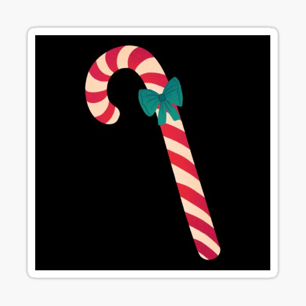 "Candy Cane" Sticker for Sale by Oreo66 | Redbubble