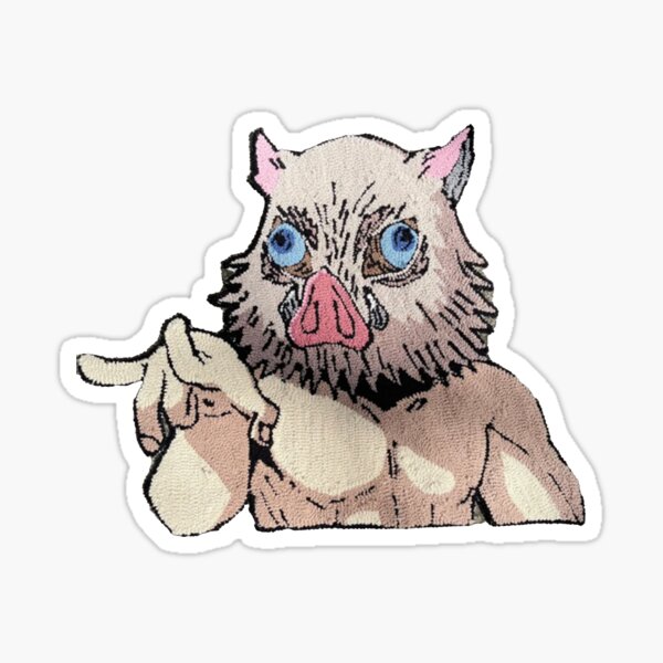 "demon slayer inosuke" Sticker for Sale by adilchbanishop | Redbubble