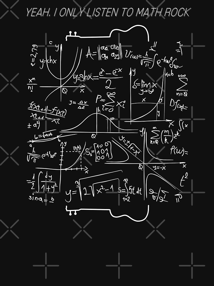 "Yeah.... I only listen to math rock - Logo" T-shirt for Sale by ...