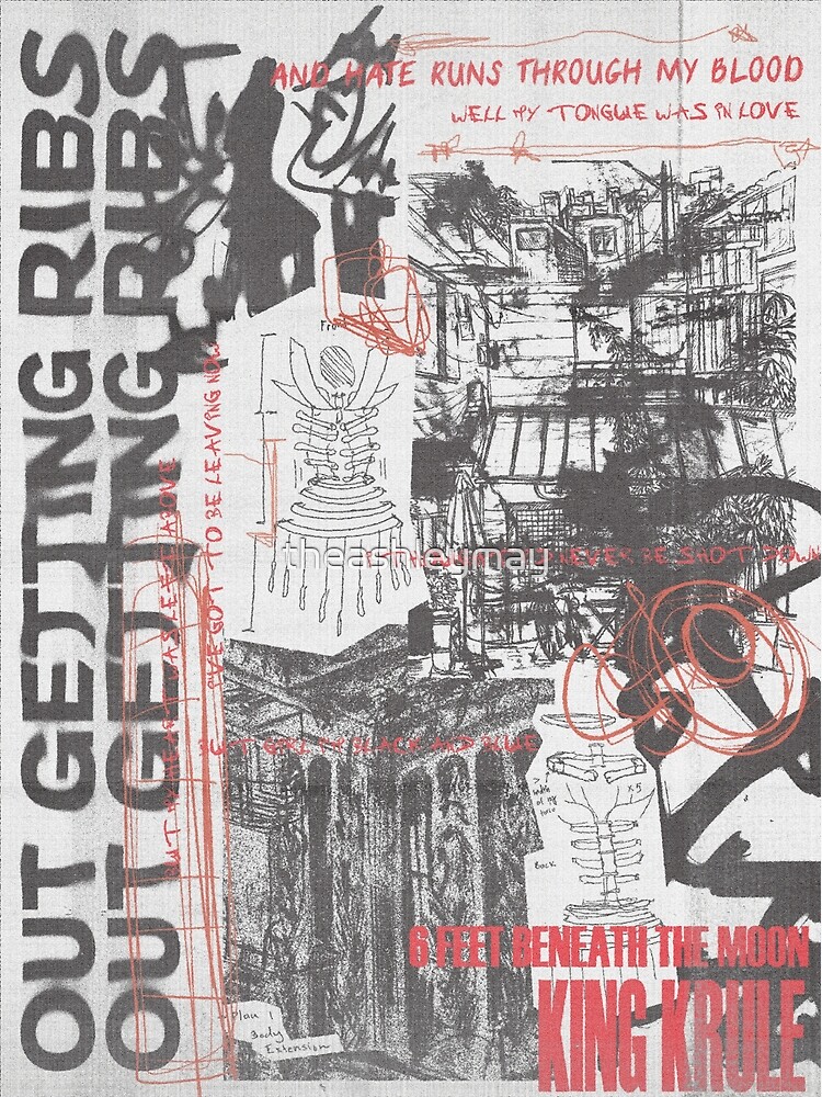 "Getting Ribs Krule Poster - Red Version" Poster for Sale by ...