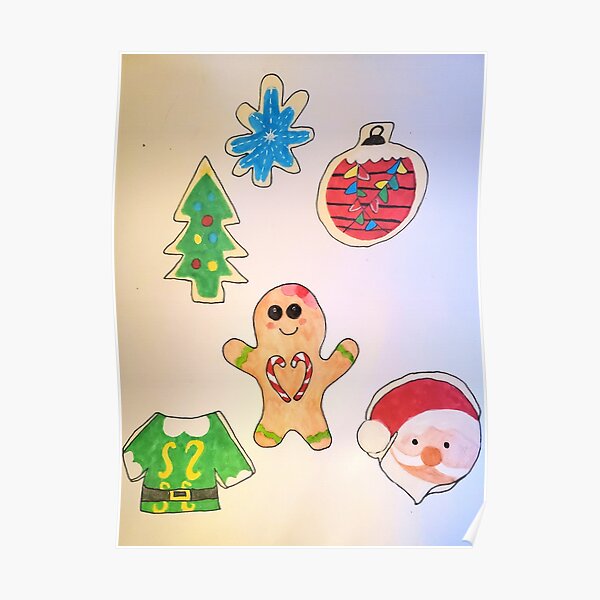 "Christmas Cookie Flash Sheet " Poster for Sale by etherealwonders ...