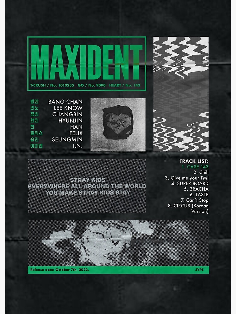 "stray kids maxident poster" Poster for Sale by partumaurora | Redbubble