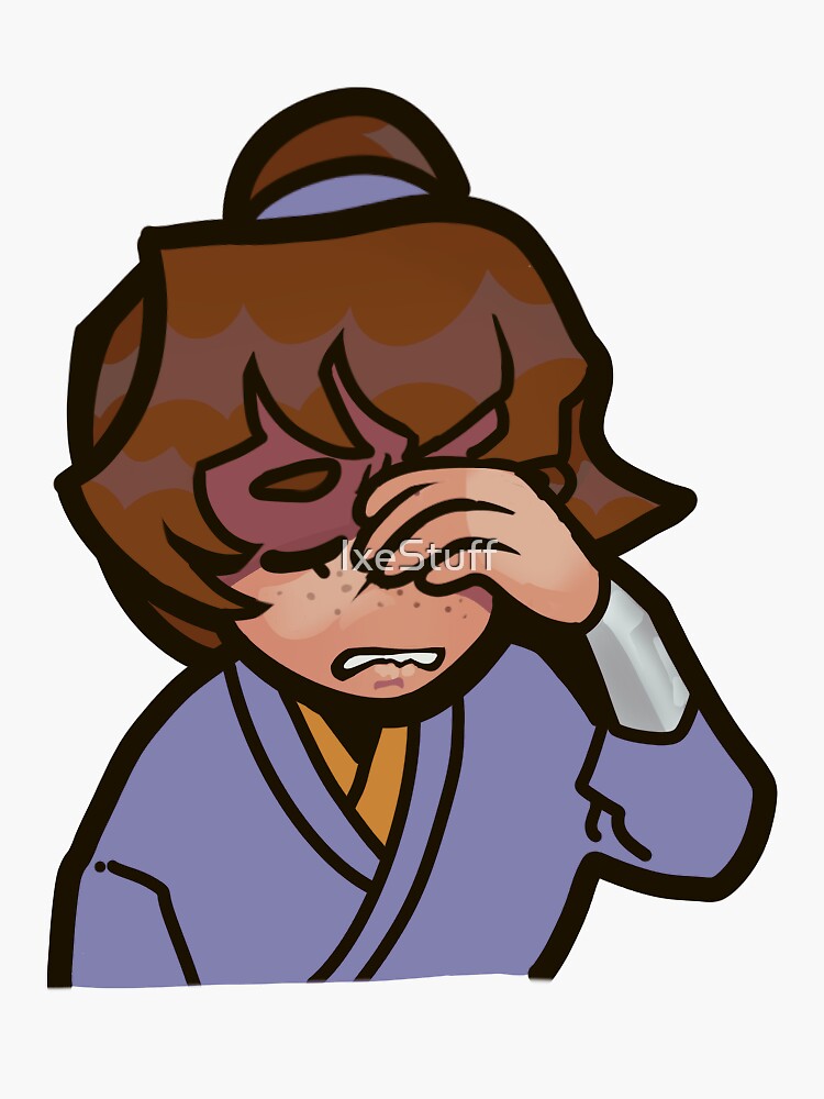 "Sqh_facepalm" Sticker for Sale by IxeStuff | Redbubble