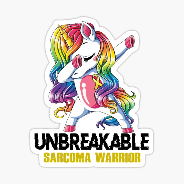 "Sarcoma Awareness - Unicorn Sarcoma Warrior Ribbon UNBREAKABLE ...