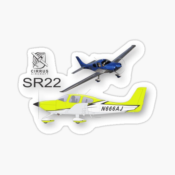 "Cirrus SR22" Sticker for Sale by GregThompson | Redbubble