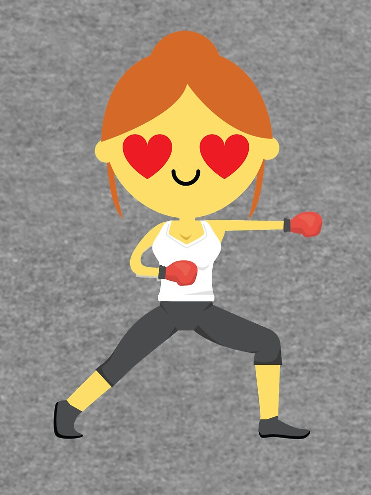 "Boxing Girl Emoji " Lightweight Sweatshirt for Sale by HippoEmo ...