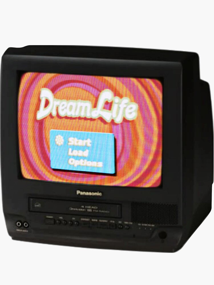 "Dream Life - y2k bedroom tv" Sticker for Sale by ChelsiaDawn23 | Redbubble