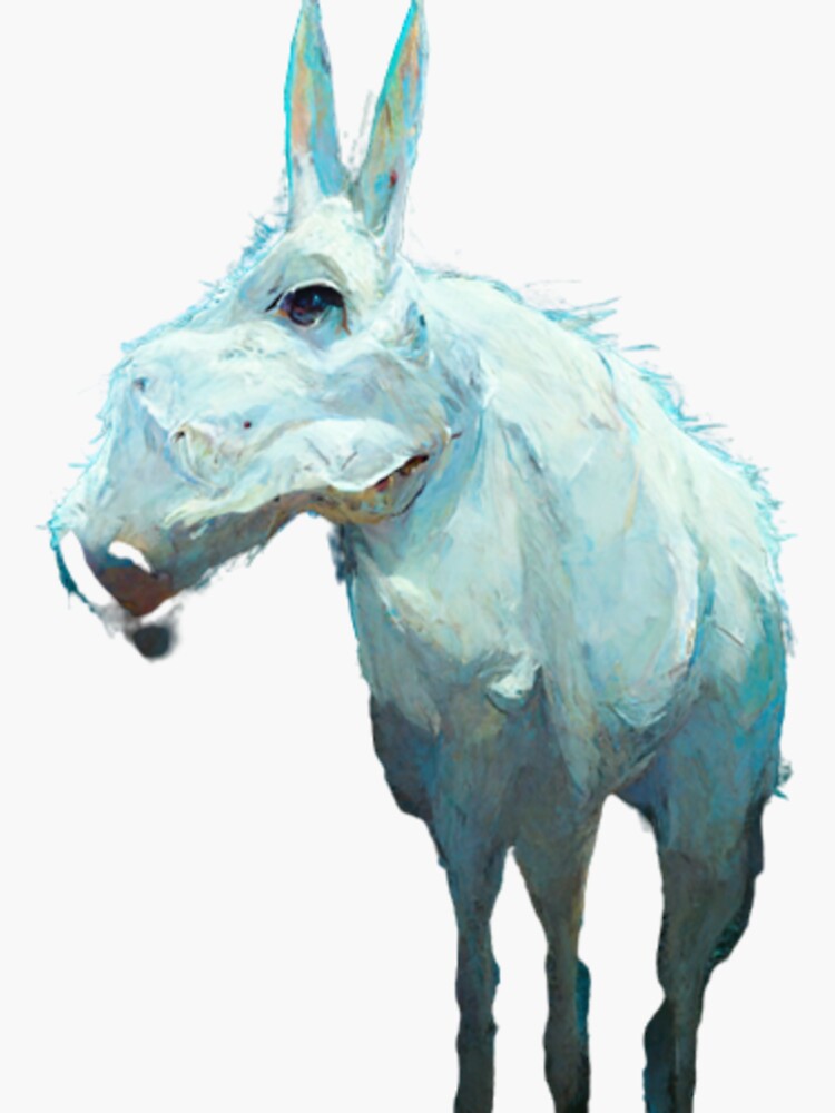 "Sad Donkey " Sticker for Sale by T0R00 | Redbubble